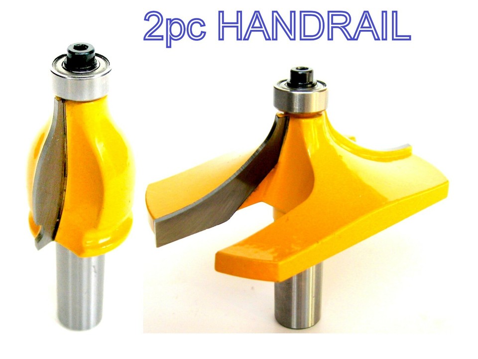 2 pc 1/2" Shank Handrail and Table Edge Router Bit Set S | eBay