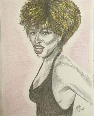 Tina Turner , Singer, Legend, Diva, Simply The Best,drawing 11 By 14 | eBay