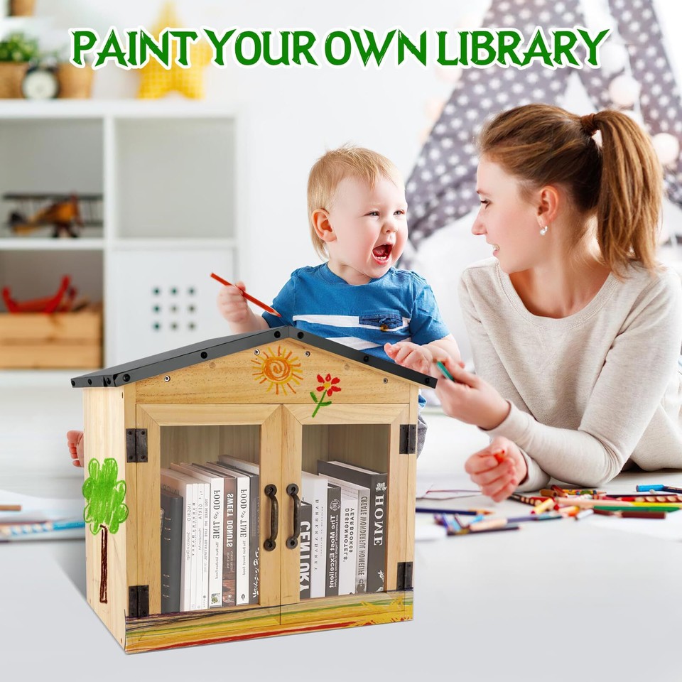 Little Free Library Outdoor Library Box Literature Exchange Box Outdoor ...