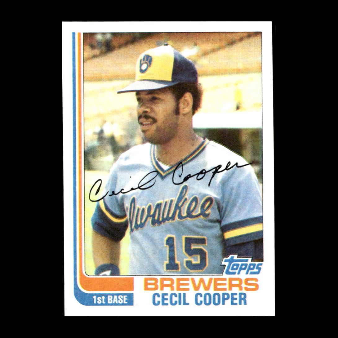 Cecil Cooper 1982 Topps Milwaukee Brewers #675 R313G 75 | eBay