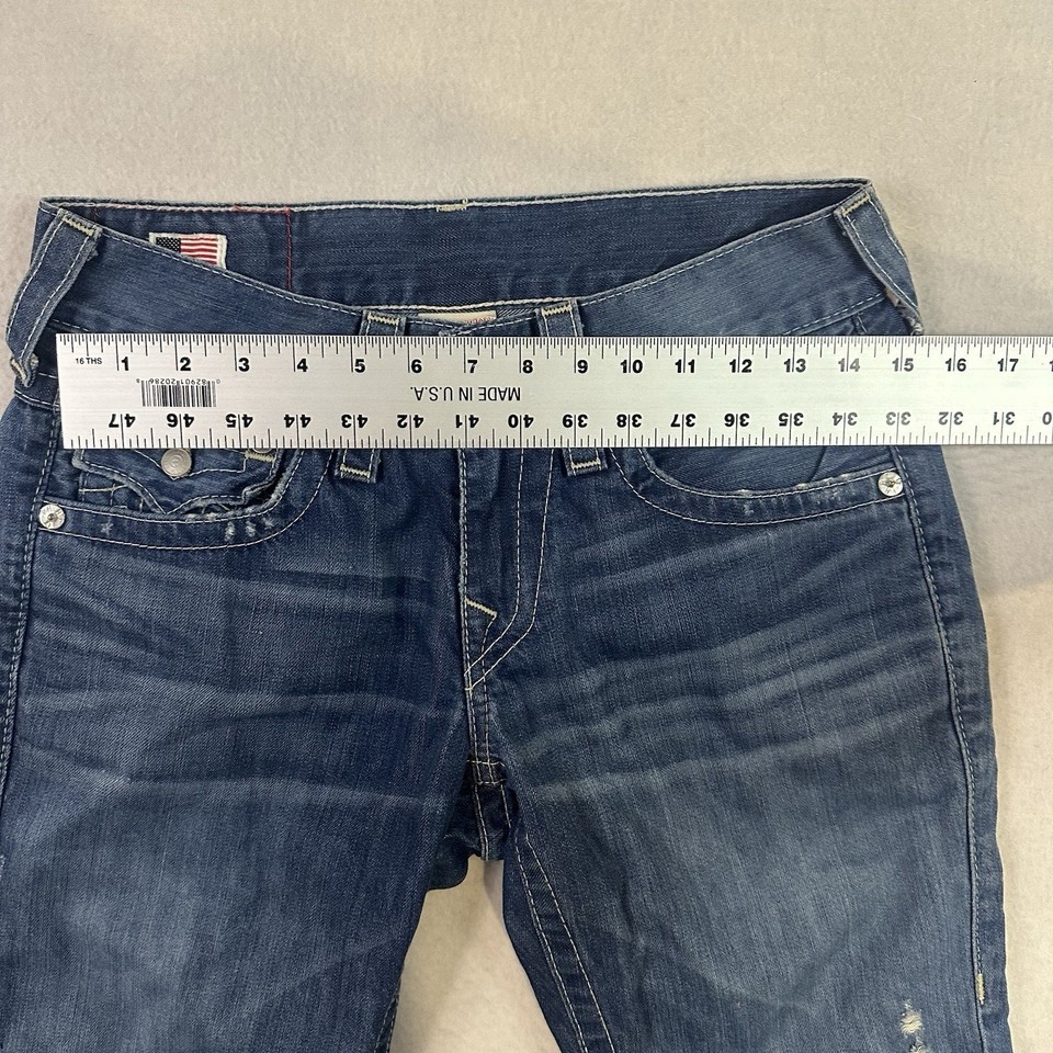 True Religion Ricky Jeans Cropped Cutoff Capris Womens 28x16 Comfort ...