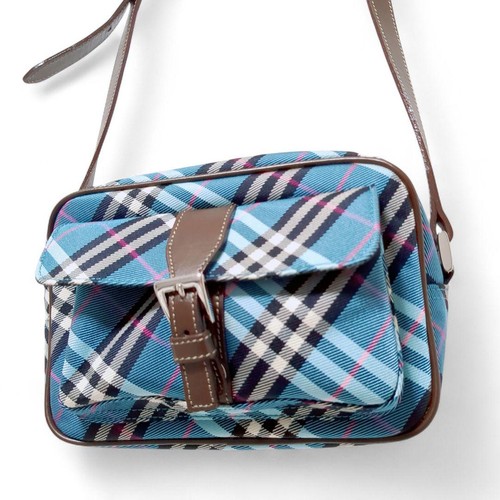 Burberry Blue Label Shoulder Bag Canvas Leather Nova Check 14cm x 22cm ...
