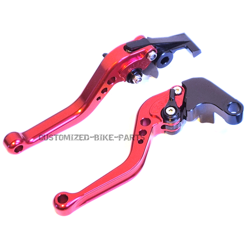 Short Red Clutch & Brake Levers For Lexmoto LXR 125 Euro 5 SY125-10-E5 ...