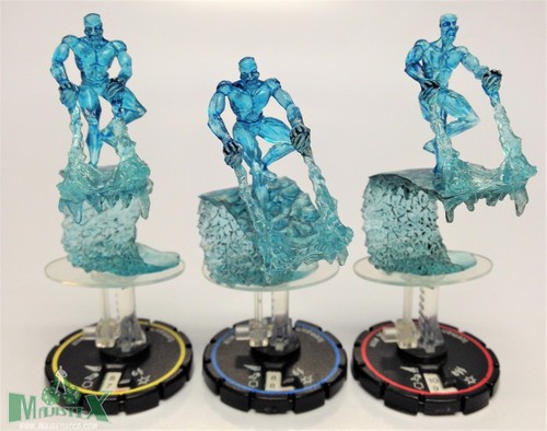 Heroclix Xplosion set Iceman #037. #038, #039 R/E/V figures! | eBay
