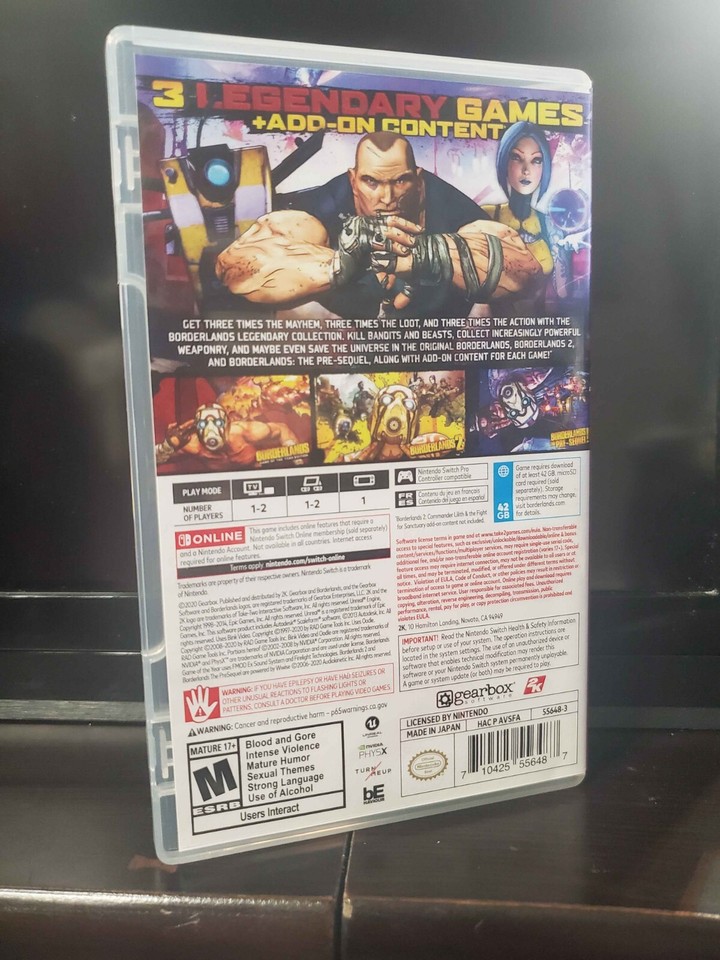 Borderlands Legendary Collection (Borderland 1 Only) - Nintendo Switch ...