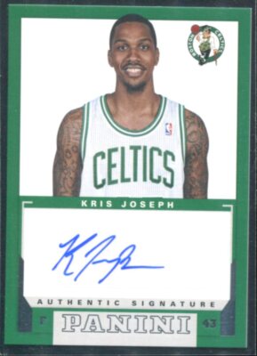 2012-13 Panini Rookie Signatures #47 Kris Joseph Auto Autograph Rookie ...