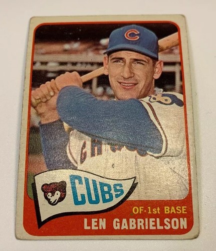 1965 Topps # 14 Len Gabrielson Baseball Card Chicago Cubs | eBay