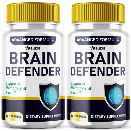 (2 Pack) Brain Defender Memory Support Capsules Cognitive Formula (120 ...