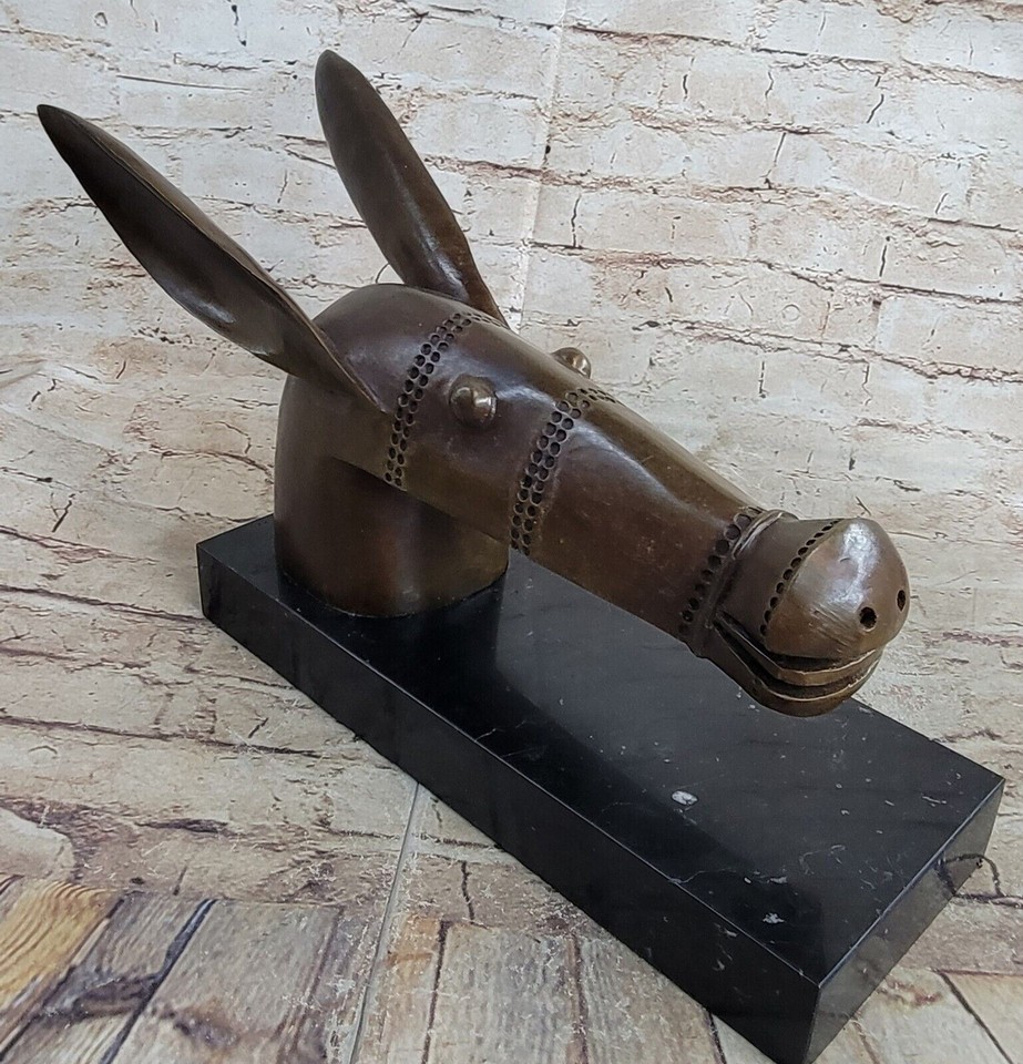 Mule Head Statue Abstract Handmade Sculpture 100% Bronze Bust Statue ...