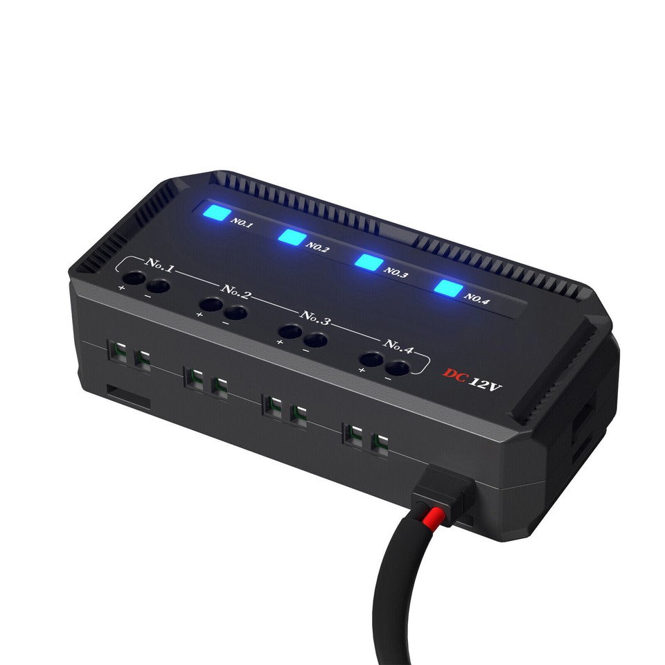 12V Universal 20A Motorcycle Fuse Block Fuse and Relay Box Kit with 4 ...