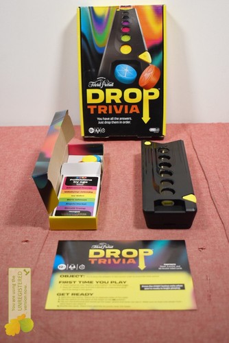 Hasbro Gaming Drop Trivia: Trivial Pursuit Game | eBay