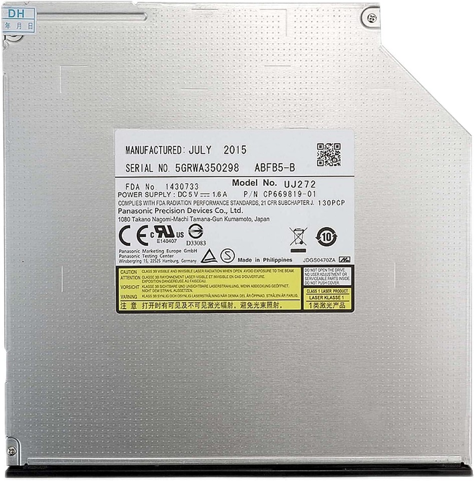 3D Blu-ray Burner UJ-272 9.5mm SATA 6X Dual Layer Bluray Recorder ...