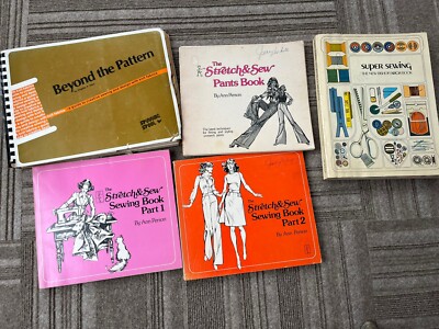 Vintage Lot Sewing Books -5 Super Sewing Stretch& sew Beyond the ...