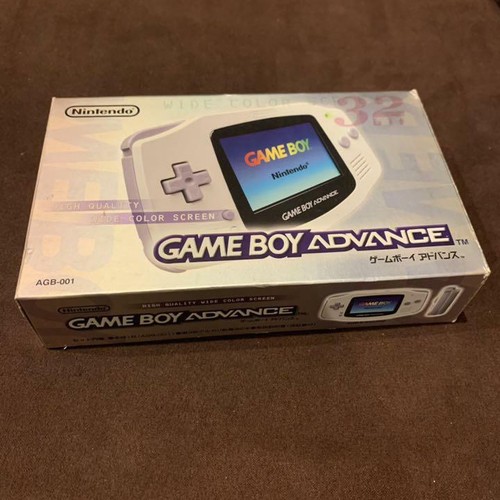 Nintendo Game Boy Advance GBA White Handheld Console In Box Japan Good ...
