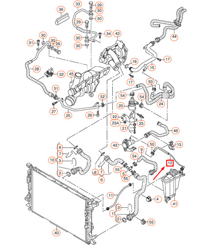NEW AUDI Q5 8R REAR COOLANT HOSE 8R0121081BP OEM NO IMPORT DUTIES TO 🇺🇸 ...