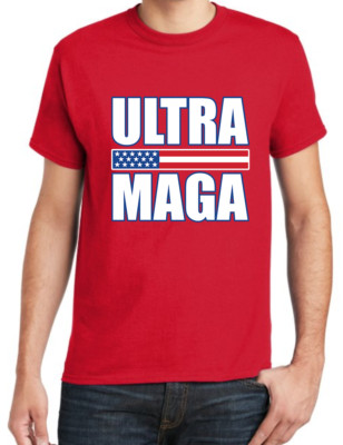 Trump 2024 T-shirt Ultra MAGA Mens Red Shirt Trump Rally Gear Pro ...