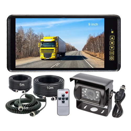 9" Monitor CCD Backup Reversing Camera + 5m Suzy Cable For Truck RV ...