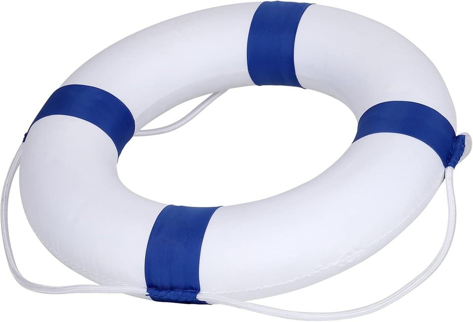 20 Inch Pool Safety Life Preserver Throw Ring Buoy for Swimming- Swim ...
