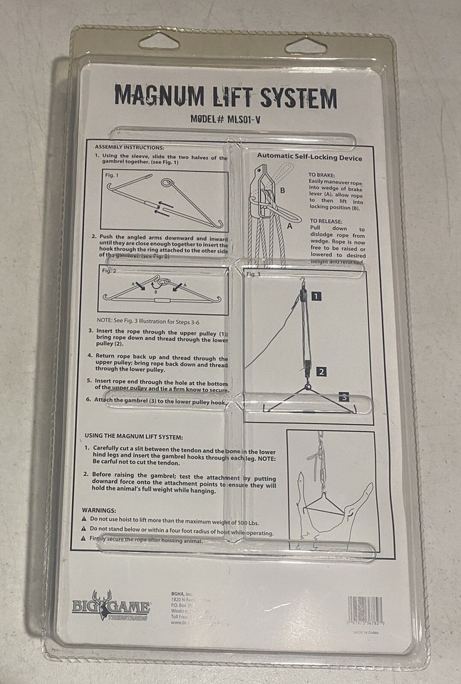 New Big Game Treestands Magnum Lift System Deer Hog Bear Elk Hunting ...