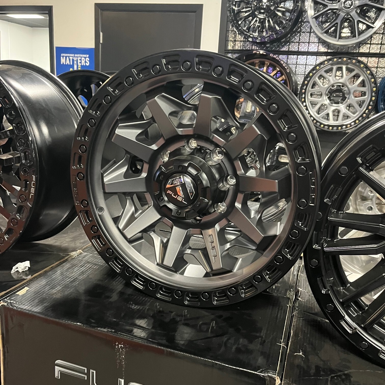 4 New Fuel D716 Covert 15" Matte Gunmetal 15x8 5x5.5 -19mm Wheels Rims ...