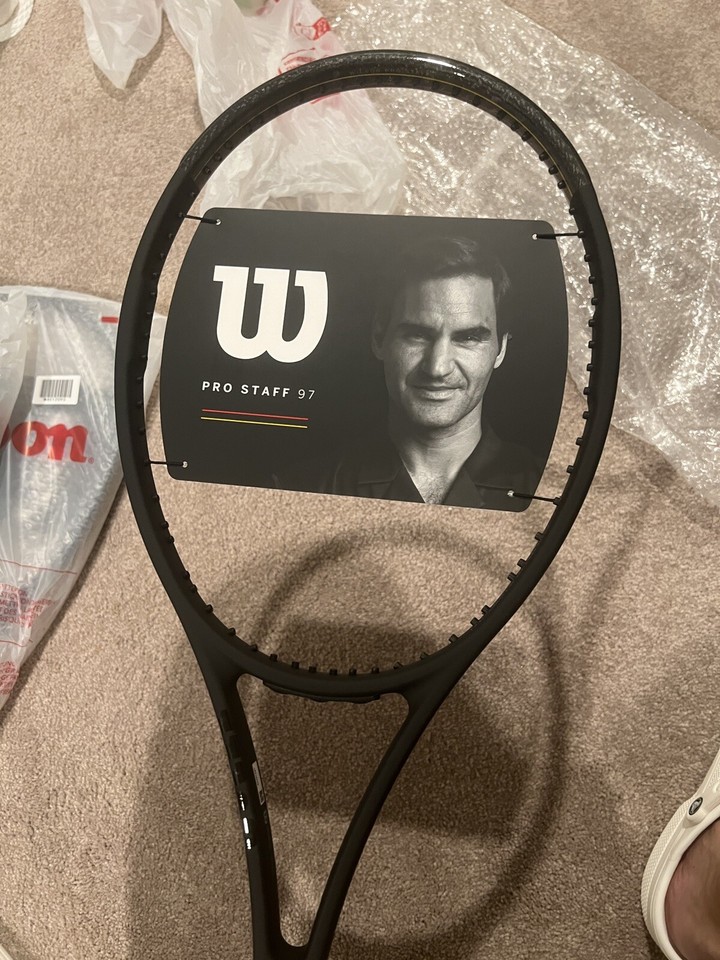 Brand New Wilson Pro Staff 97 v13 Tennis Racquet 4 1/2 Racket 315g ...