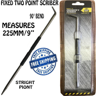 Engineer's Scriber with 2 Fixed Points,Straight x 90° Bent, 225MM/9 ...
