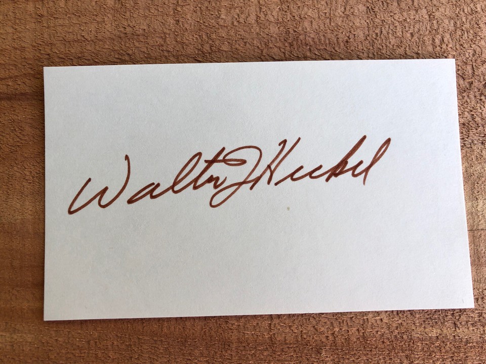 Walter J Hickel Governor of Alaska Politician Autograph Signature ...