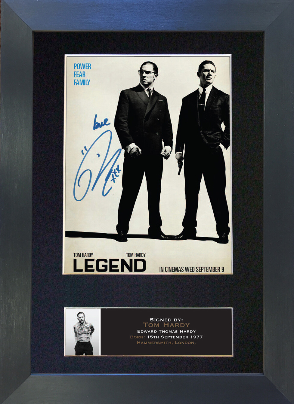 LEGEND Tom Hardy The Krays Signed Mounted Reproduction Autograph Photo ...