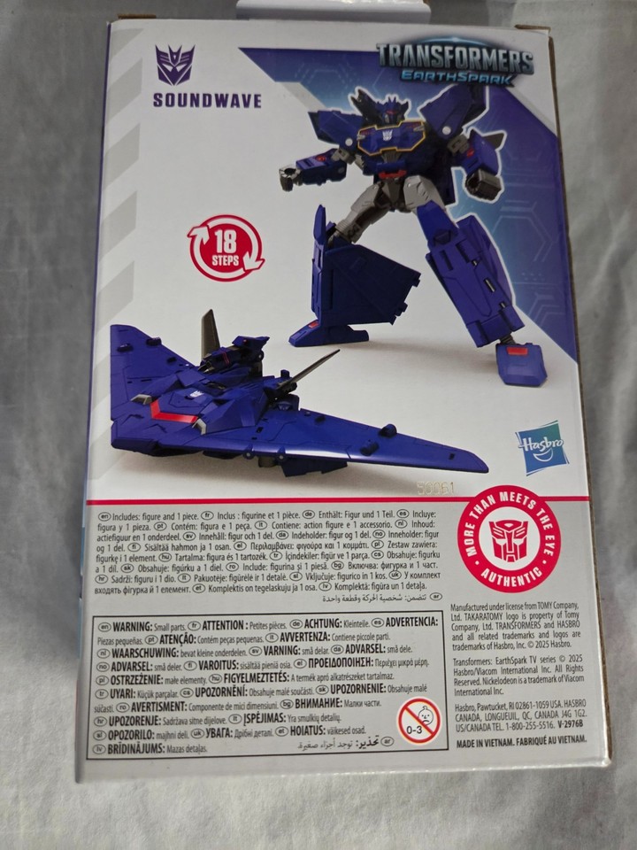 Transformers Earthspark Soundwave Deluxe MISB NEW In Hand Ready To Ship ...