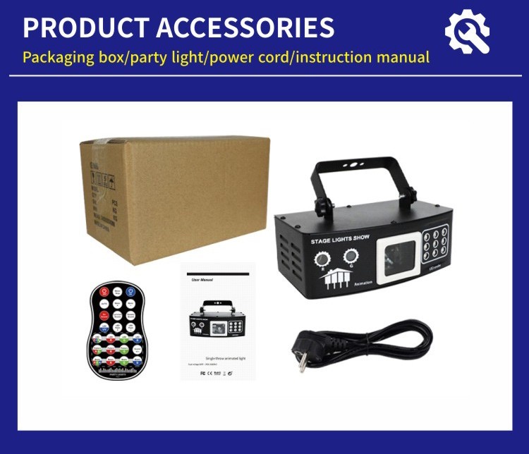 BAKOD 12 Beam LED Rave Light – Sound Activated Party Stage Lighting | eBay