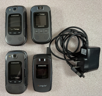 Lot of 4 Samsung Cell Phones SCH-U640 SCH-U680 SGH-C417 For Parts or ...