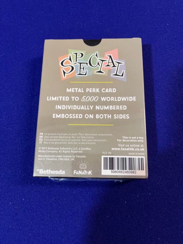 Fallout 76 Perk Cards Limited Edition NEW PICK 1 AGILITY CHARISMA ...