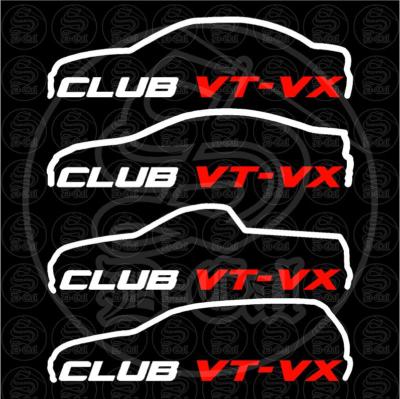 CLUB VT - VX Decal Small 200mm width | eBay Australia