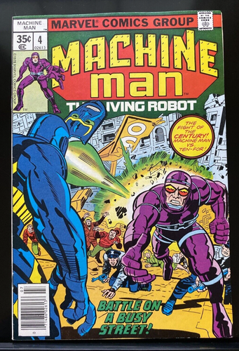 Machine Man 4 Marvel Comics 1978 Ten-For Appearance Jack Kirby Story ...