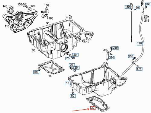 NEW MERCEDES-BENZ GLC COUPE C253 LOWER ENGINE OIL PAN A2740103906 ...