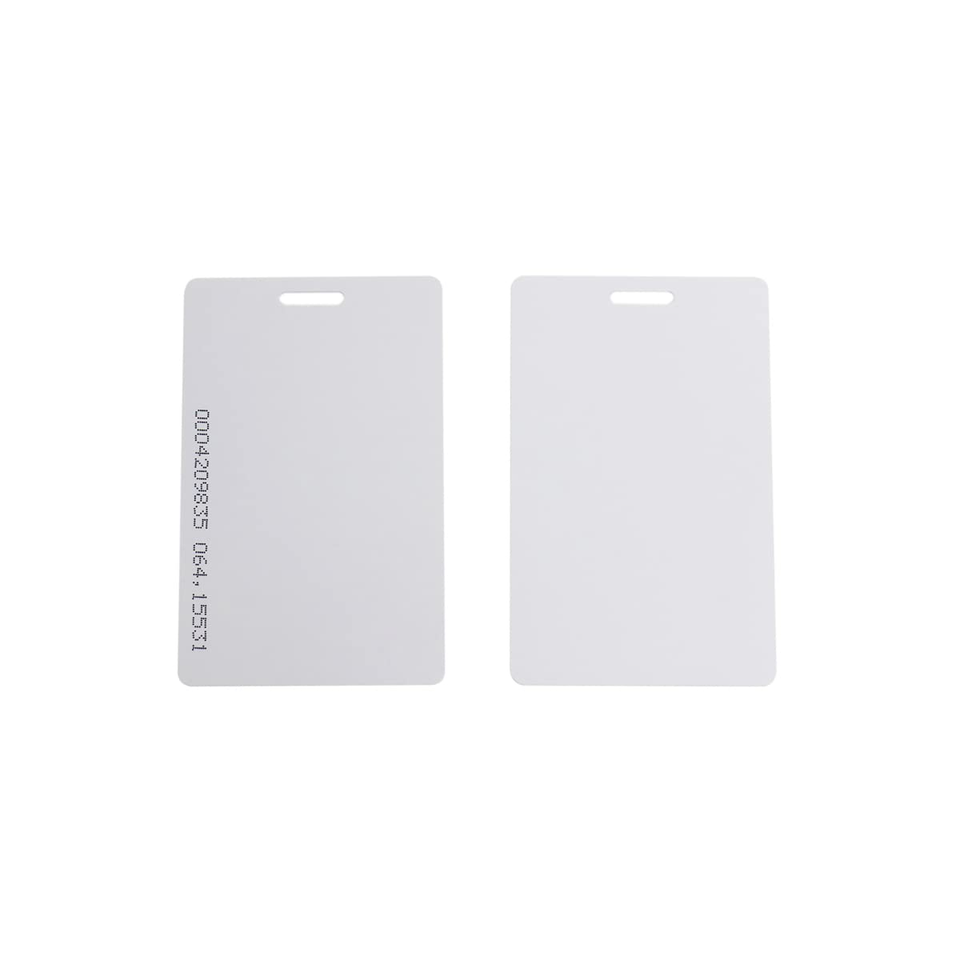100 PCS 125Khz RFID Proximity ID Cards with Slot Hole Punch Key Token ...