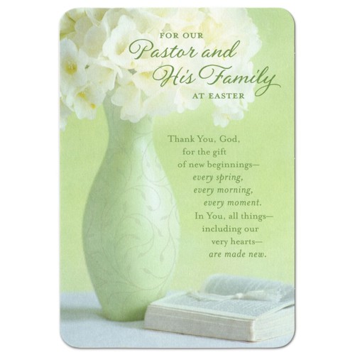 Religious EASTER Card FOR OUR PASTOR & HIS FAMILY, Thank You by ...
