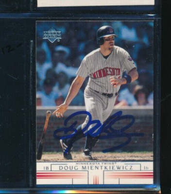 2002 Upper Deck #205 Doug Mientkiewicz Twins Signed Autograph (GP42 ...