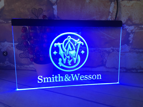 Enseigne lumineuse néon LED SMITH AND WESSON pour armes à feu et ...