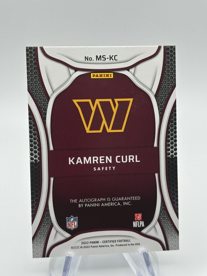 2022 Panini Certified - Mirror Signatures Purple #MS-KC Kamren Curl /25 ...