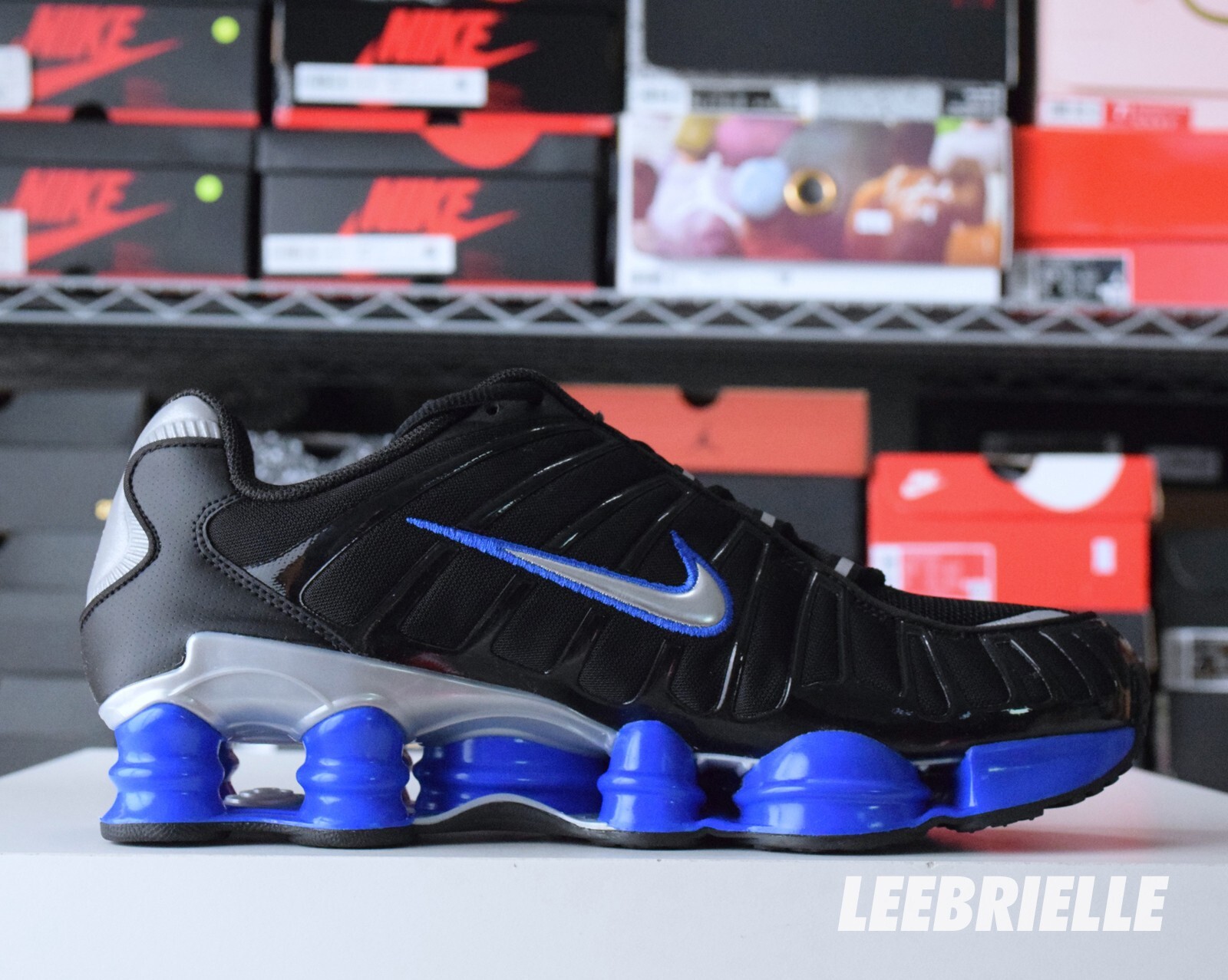Nike Shox TL Shoes Black Racer Blue Metallic Silver CN0151-004 Men's ...