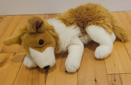 TY Cassie the Collie Beanie Buddy 2001 Collection Tan White Dog Puppy ...