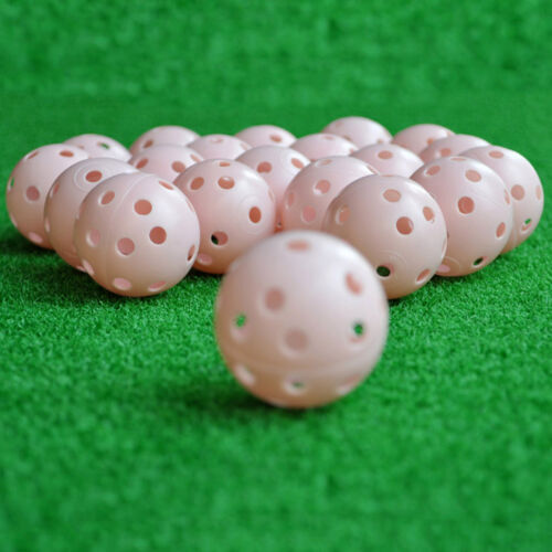 100pcs Hollow Plastic Practice Golf Balls Golf Balls Air Flow Ball WL ...