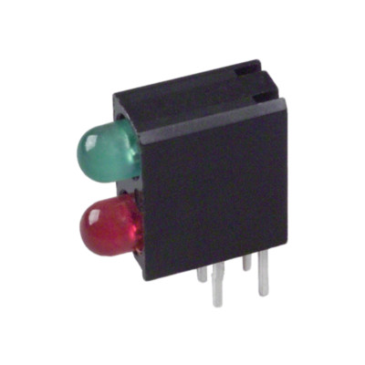 Pack of 5 5530121F LED Circuit Board Indicator Green Over Red 3MM PCMNT ...