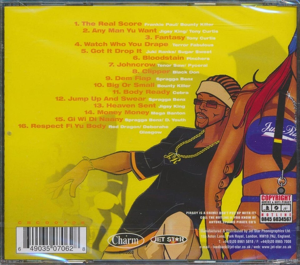 Just Ragga Volume 6 Tenor Saw, Red Dragon, Jigsy King CD *SEALED ...