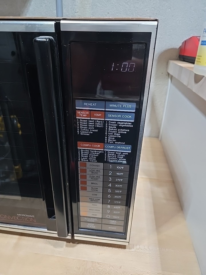 Vintage Sharp Carousel II Convection Microwave Oven R-8580A 1987 Tested ...