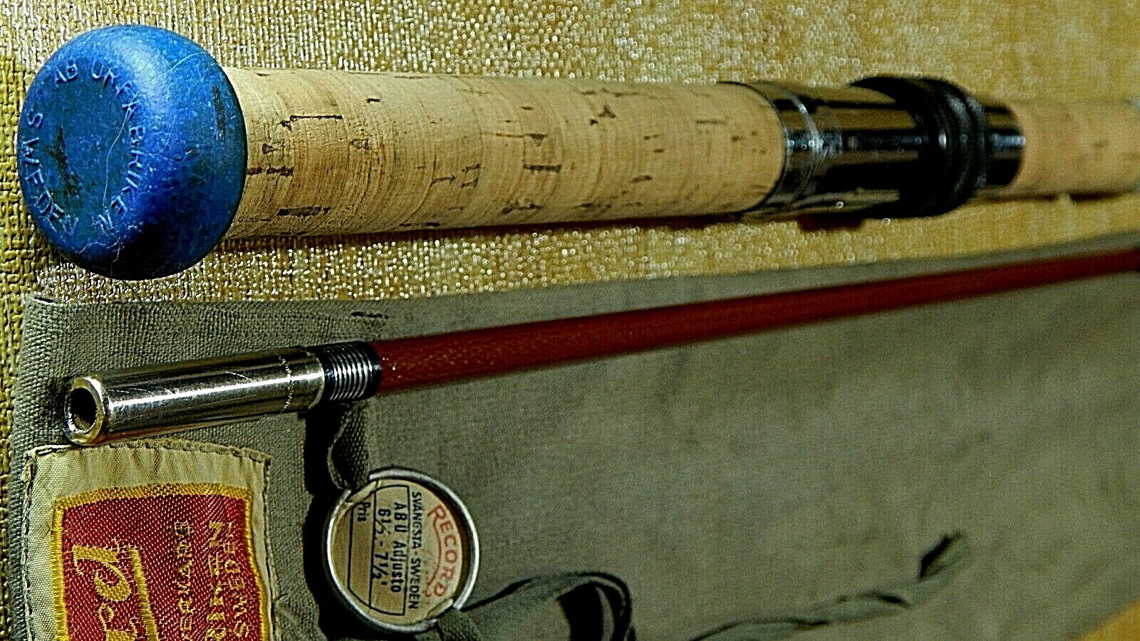 Early 50's ABU Adjusto(6.5' to 7.5') spinning rod(10-30g lures)-used ...