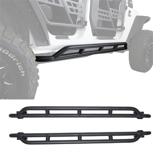 Fit 07-18 Wrangler Jeep JK/JKU 4 Doors Pair Side Step Tubular Armor ...