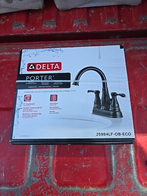 Delta Porter Centerset Bathroom Faucet Oil Rubbed Bronze Finish 25984LF ...