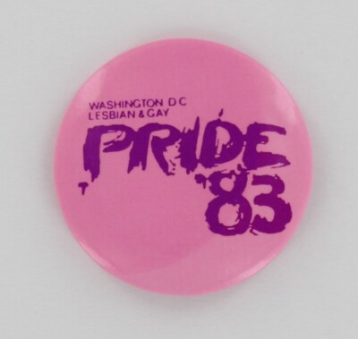 Washington DC 1983 Gay Pride Parade LGBTQ Civil Rights Lesbian Button ...